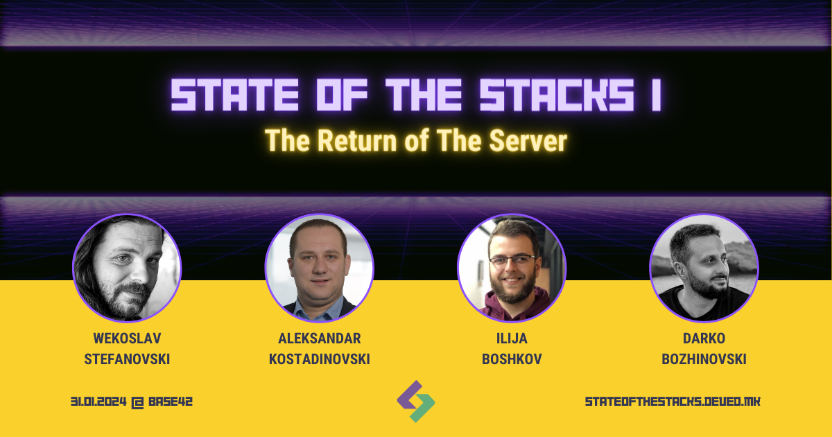 State of the Stacks: A discussion about the current state of web ...